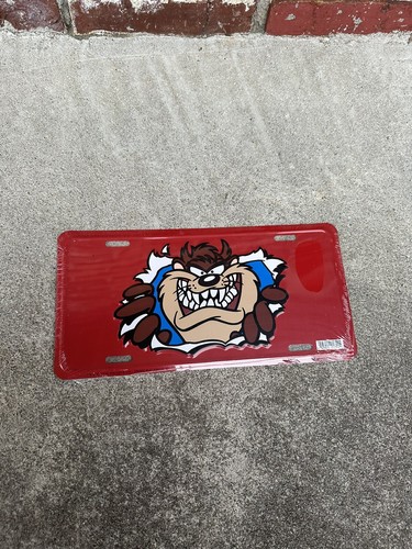 Taz Tasmanian Devil License Plate Warner Bros Cartoon Character Rare | eBay