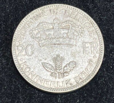 1935 Belgium 20 Francs Silver Coin High Value | eBay