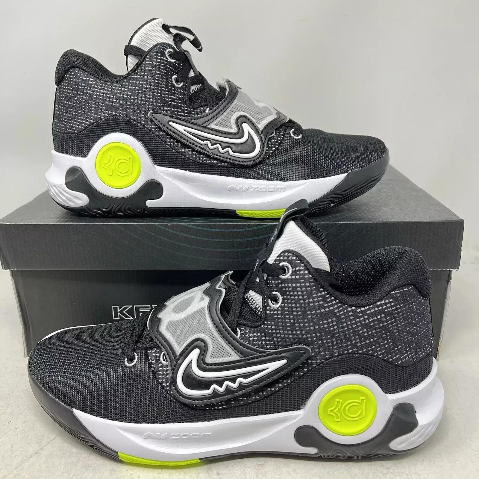 Nike KD Trey 5 X Black Volt White Retro Sneakers DD9538-007 Mens Size ...