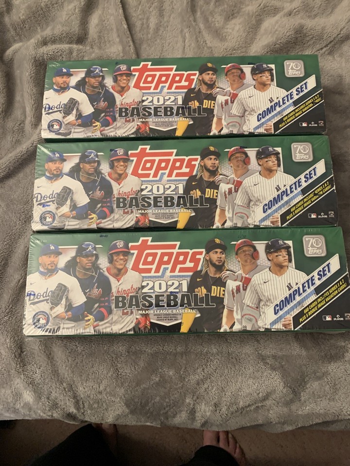 3 Each 2021 Topps MLB Complete Set Walmart Exclusive Factory Sealed ...