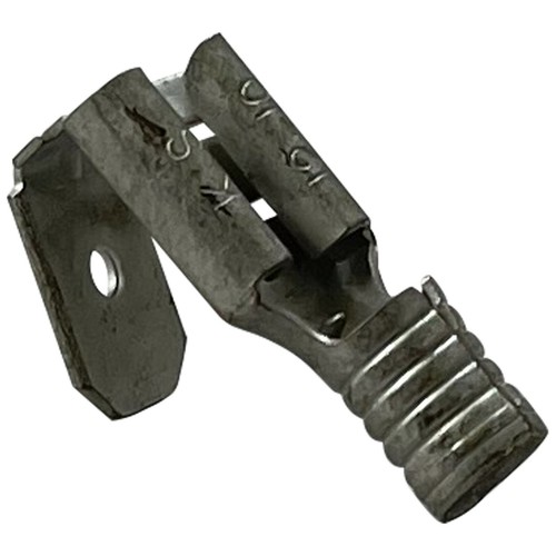 (100) Non-Insulated Piggy Back Terminal 12-10 Gauge 1/4" .250 Tab Wire ...