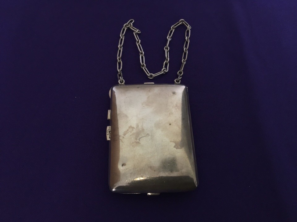 Tiffany Antique Sterling Silver Coin-Compact Powder Purse Dance Card ...