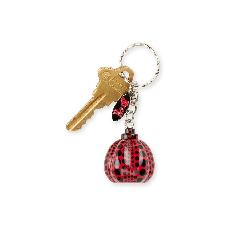 Yayoi Kusama Polka Dot Pumpkin Charm Key Ring Keychain Red MoMA New | eBay