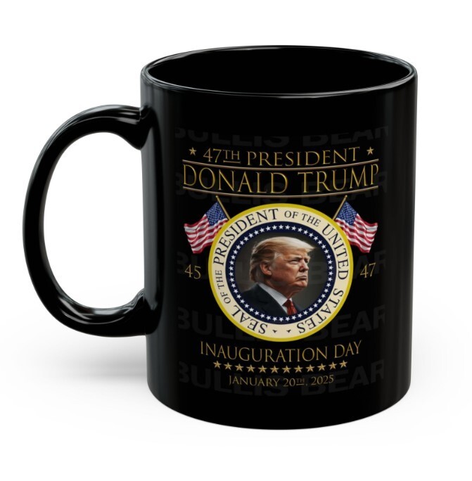 45TH AND 47TH PRESIDENT DONALD TRUMP COMMEMORATIVE INAUGURATION MUG ...