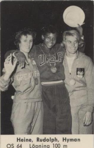 1960 Swedish Olympic Series - #OS 64 Wilma Rudolph, Dorothy Hyman ...