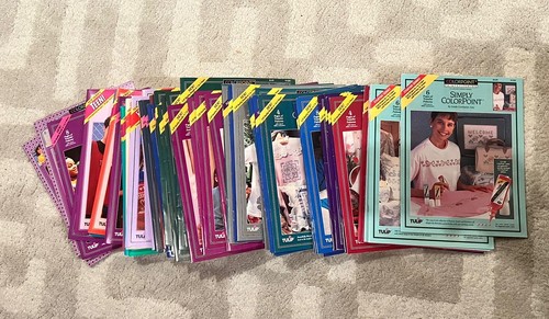 Tulip ColorPoint Paint Stitching Transfer Pattern Books. Lot of 66 ...