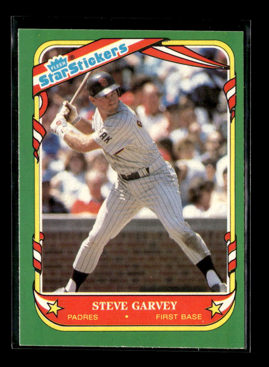 1987 Fleer Star Stickers #46 Steve Garvey | eBay
