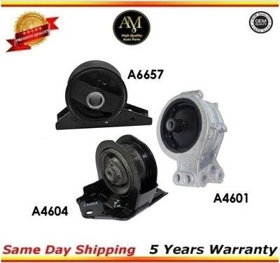 A6657 A4601 A4604 Front, Right, Rear Engine Motor Mounts for Dodge ...