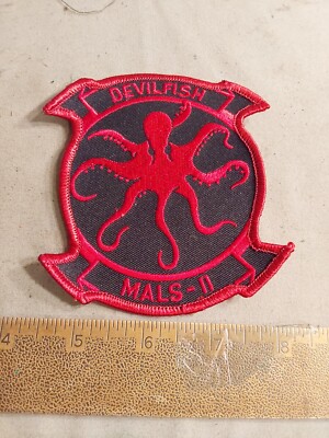 MALS-11 DEVILFISH USMC MARINE LOGISTIC SQUADRON PATCH Marine Corps ...