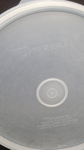 Vintage Tupperware Replacement Lid Only 227-42 Clear Tab C 6 1/2" | eBay
