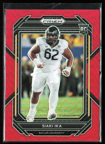 Siaki Ika 2023 Panini Prizm Draft Picks Prizms Red Ice RC /299 #184 ...