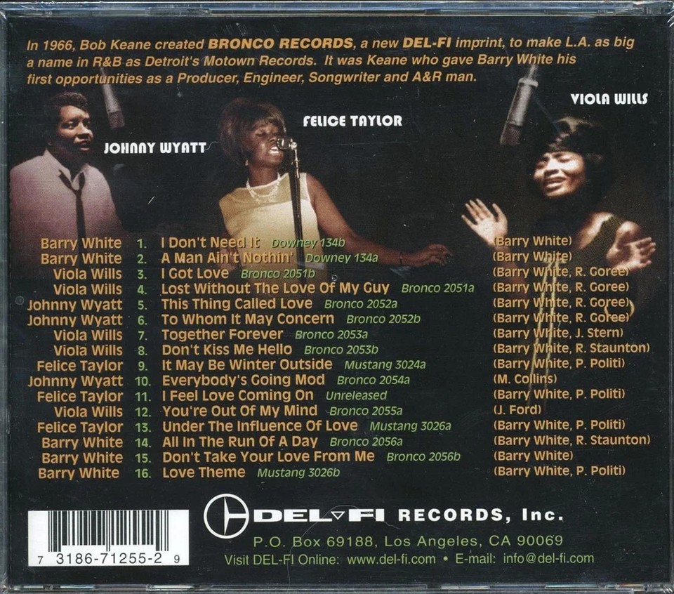 Barry White, Viola Wills, Johnny Wyatt, Felice Taylor - Boss Soul: The ...