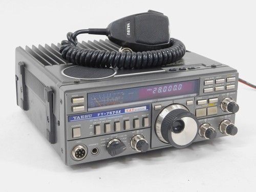 Yaesu FT-757GX Vintage Ham Radio HF Transceiver + Mic (works well) | eBay
