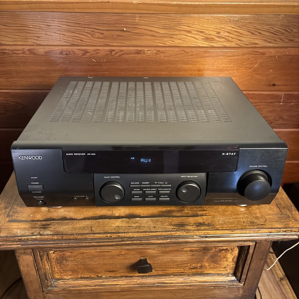 Kenwood AR-404 Stereo Audio Receiver K-STAT High Power No Remote Tested ...