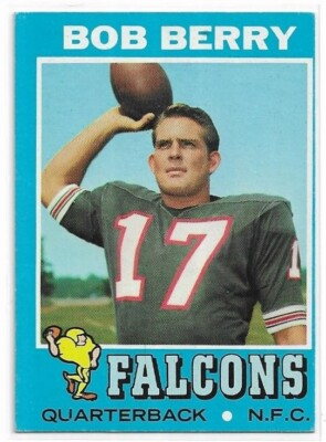 BOB BERRY 1971 Topps Football card #195 Atlanta Falcons EX- o/c | eBay