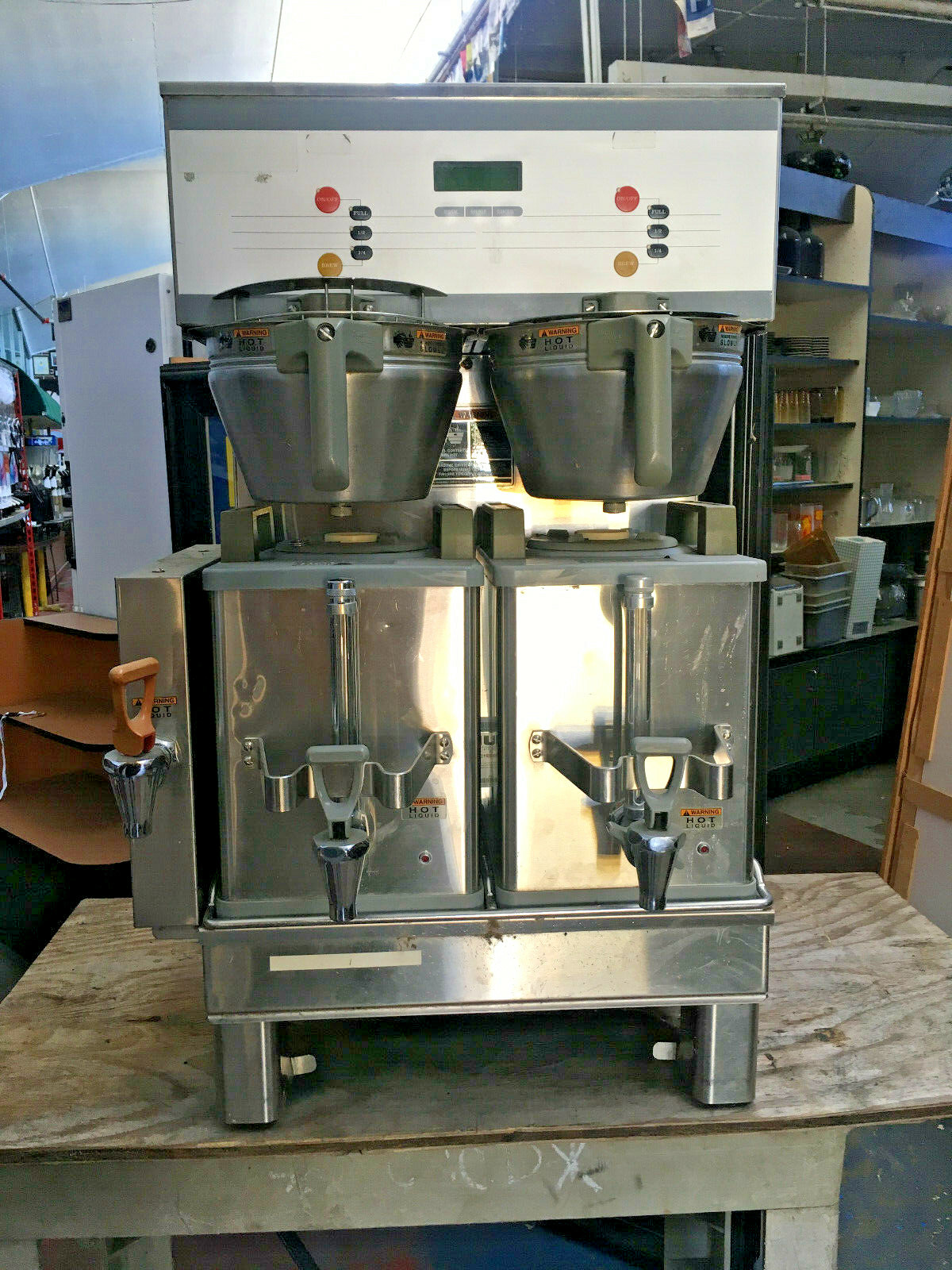 The Dual SH DBC Coffee Brewer w/ (2) 1.5 Gallon Servers | eBay