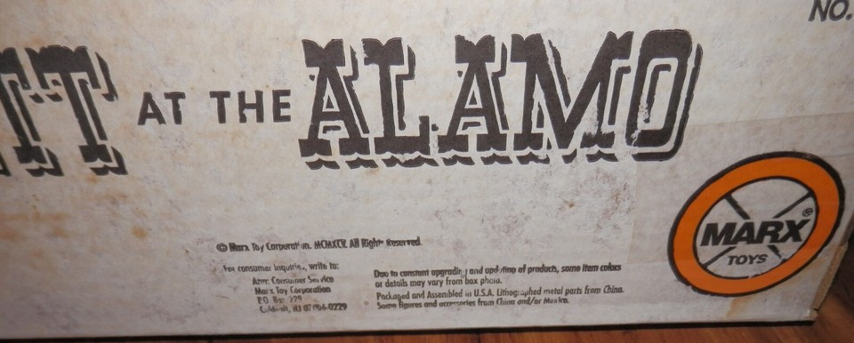 Marx Toys Official Davy Crockett at the Alamo Playset #3534R | eBay