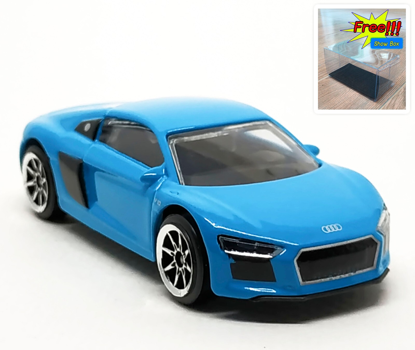 Majorette Audi R8 V10 Mk2 Light Blue 1:58 (3") Wheels 8S no Package | eBay