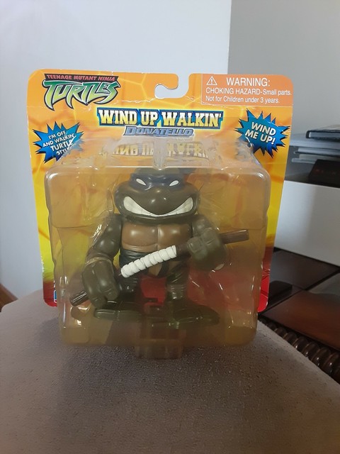 Teenage Mutant Ninja Turtles TMNT Donatello 2005 Wind up Walkin' Figure ...