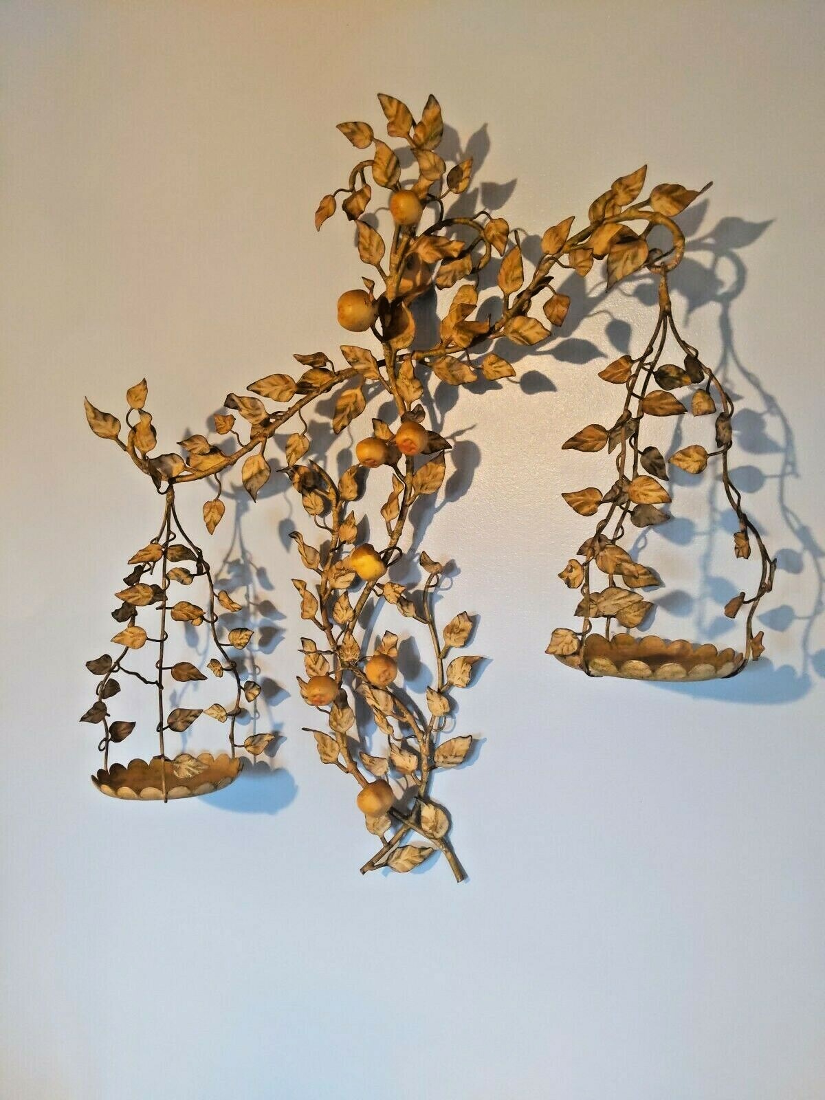 Made in Italy Vintage Mid-Century Italian Tole Balance Scale Wall Art ...