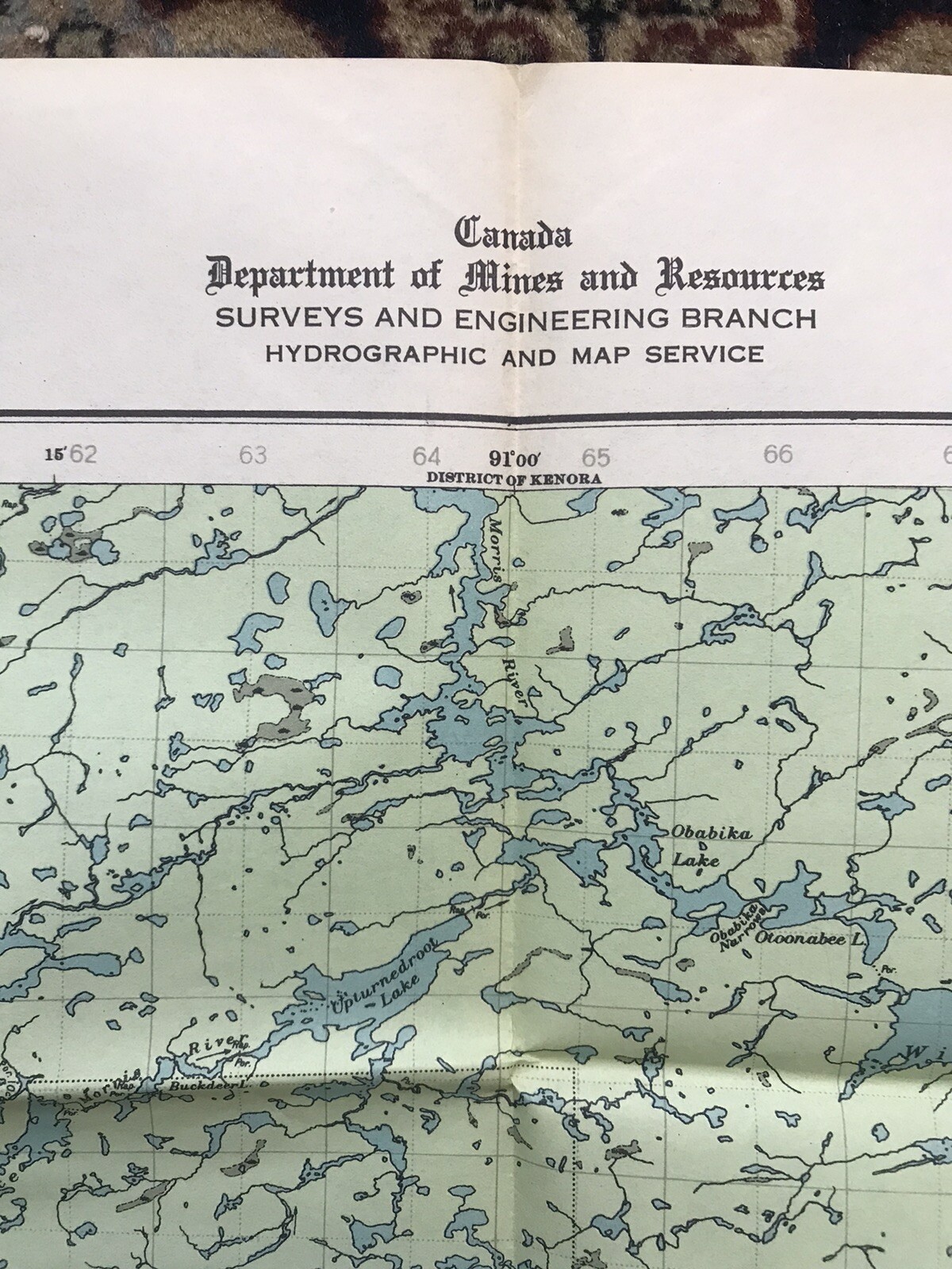 Vintage 1942 Lake St. Joseph Ontario Topographic Map 24”x30” | eBay