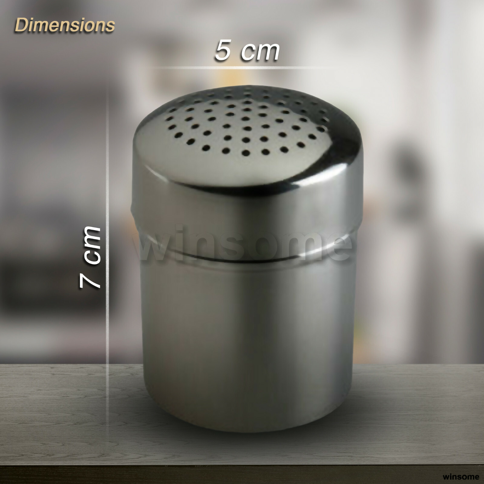 2 Pack Small Flour Cocoa Chocolate Baking Powder Sugar Shaker Sprinkler ...