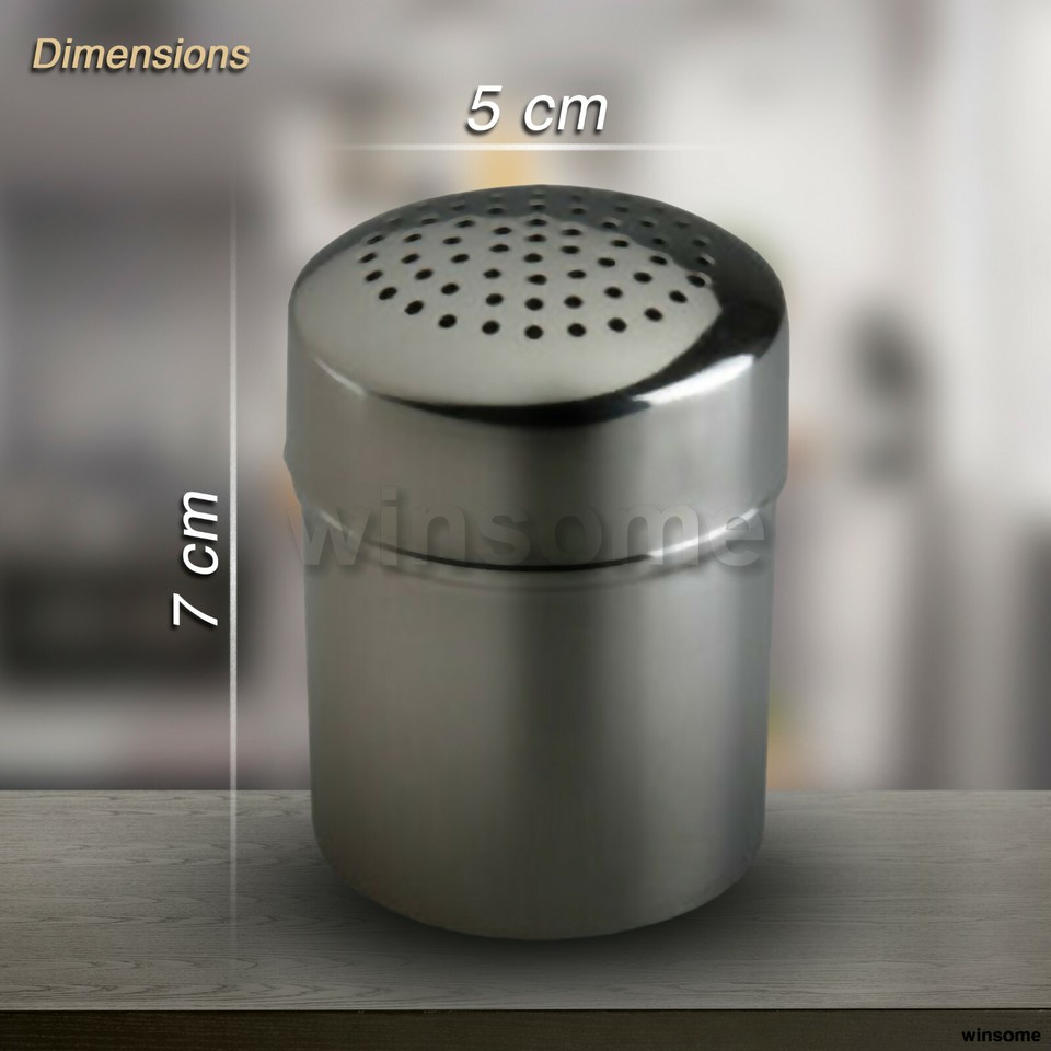 2 Pack Small Flour Cocoa Chocolate Baking Powder Sugar Shaker Sprinkler ...