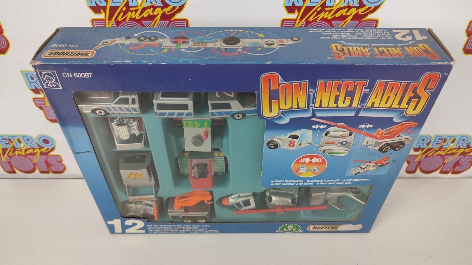 CONNECTABLES 12 PZ MATCHBOX '89 VINTAGE MISB CON NECT ABLES PLAY SET ...