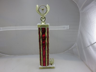 1st First Place Car Show Trophy Steering Wheel Tire 18" High | eBay