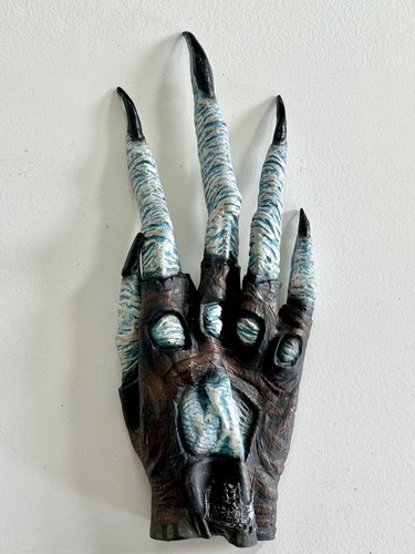 Vintage Halloween 12” HELL RIDER Glove RH Latex Disguise Skeleton Hand ...