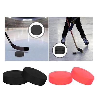Pack of 2 multi-purpose ice hockey pucks for beginners, professionals, children | eBay Australia