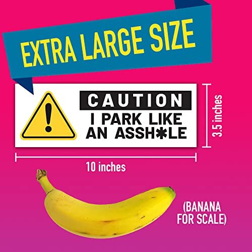 Funny Prank Magnet Bumper Sticker 12-Pack- Magnetic Bumper Decal Bumper ...
