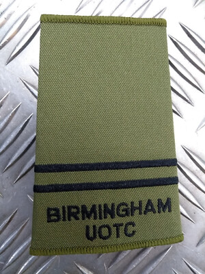 Birmingham University Officers' Training Corps UOTC Rank Slide ...