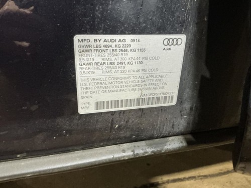 Rear View Mirror Gray Automatic Dimming With Compass Fits 15-20 AUDI A3 ...