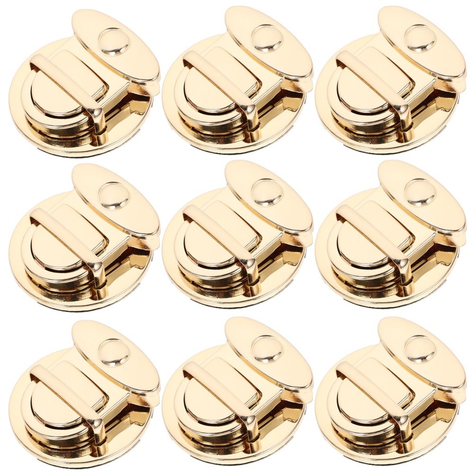 10 Pcs Clasp Turn Lock for Bag Catch Purse Thumbs-lock Making Locks ...