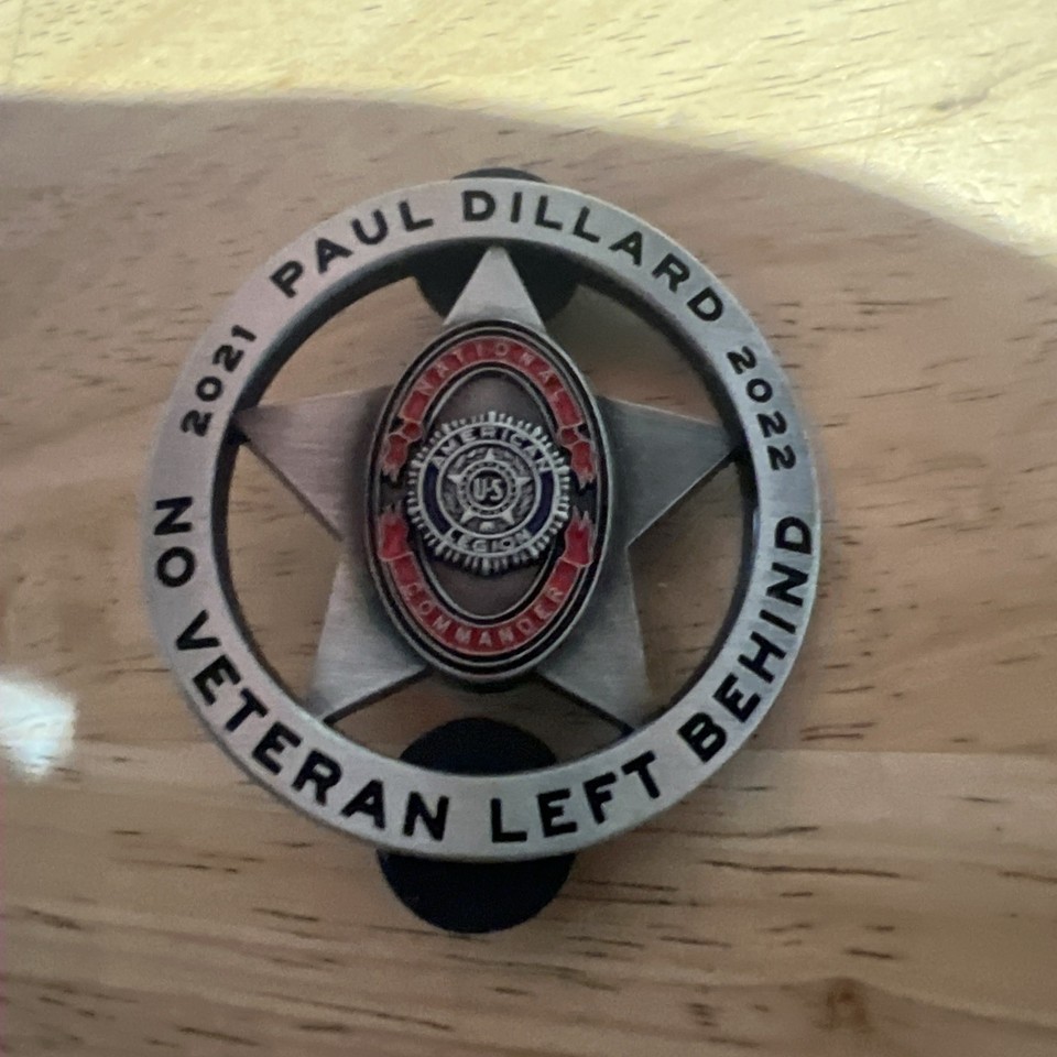 American Legion No Veteran Left Behind National Commander Pin | eBay