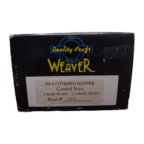 WEAVER CENTRAL SOYA PS-2 COVERED HOPPER CAR ADM CARGILL O SCALE FREIGHT ...