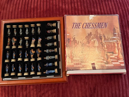2003 W.U.The Chessman Civil War Chess Summit Collection Chess Set With ...