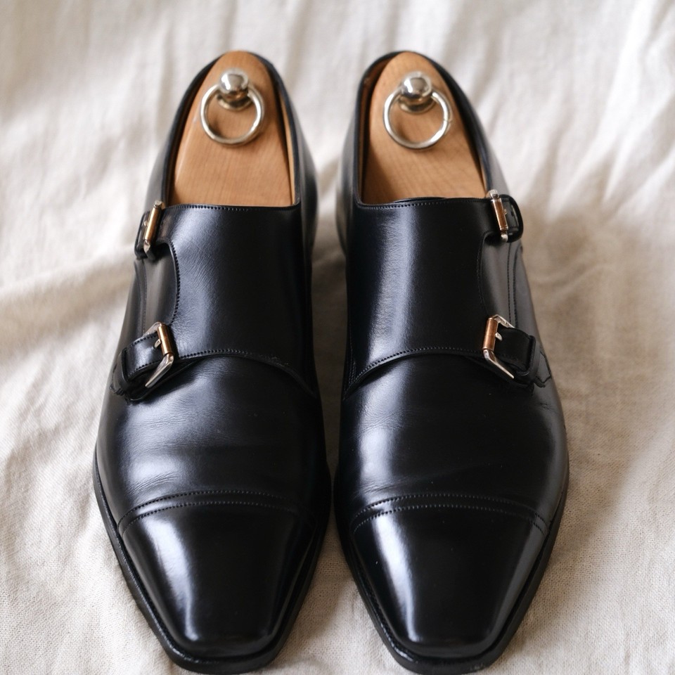 Ralph Lauren Purple Label × Gaziano & Girling GLYNN Double Monk Strap ...