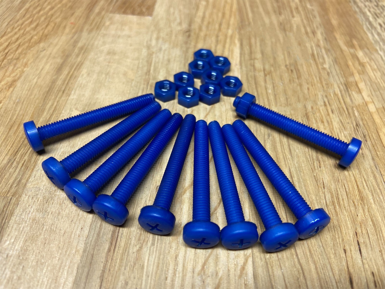 NYLON Bolts PAN Slot Head Screws Plastic Bolts Various Options COLOURS ...