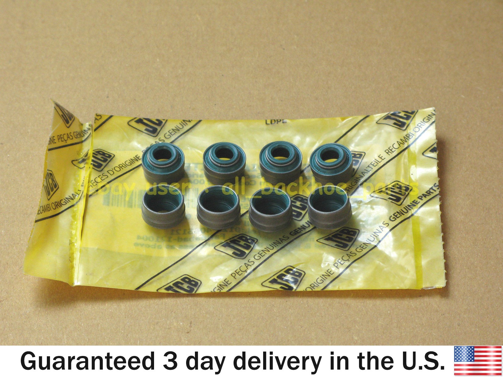 JCB BACKHOE - GENUINE JCB SEAL VALVE STEM - 8 PCS. (PART# 320/03533 320 ...