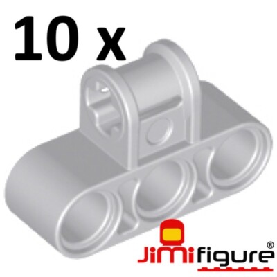 NEW 10 x LEGO Technic Axle & Pin Perpendicular Triple Light Bluish Grey ...