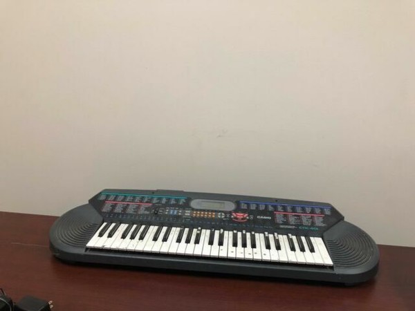Casio Ctk-401 Keyboard Synthesizer 49 Keys 100 Sounds & Rhythms With AC ...