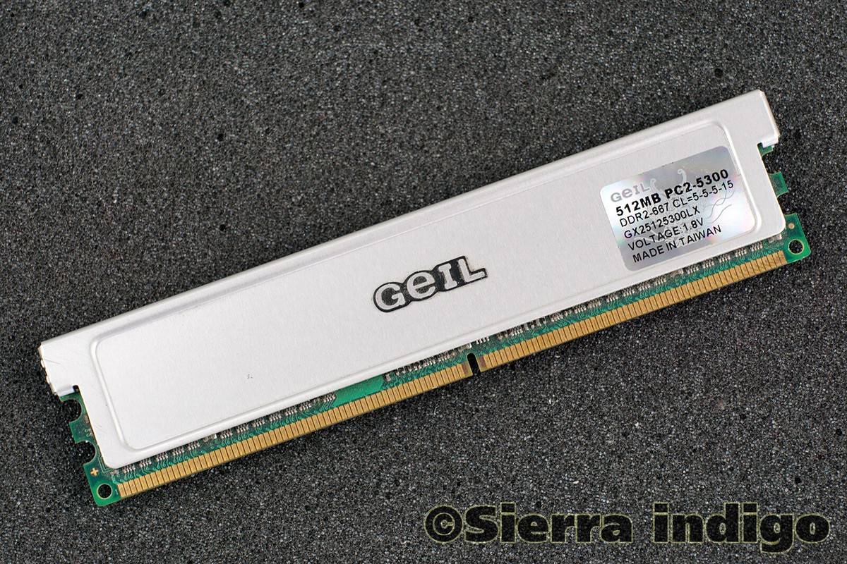 Memory Geil Ddr2 GEIL GX25125300LX PC2-5300 512MB DDR2-667MHz Memory RAM
