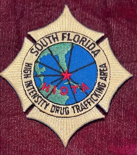 SOUTH FLORIDA high intensity drug trafficking area HIDTA patch | eBay