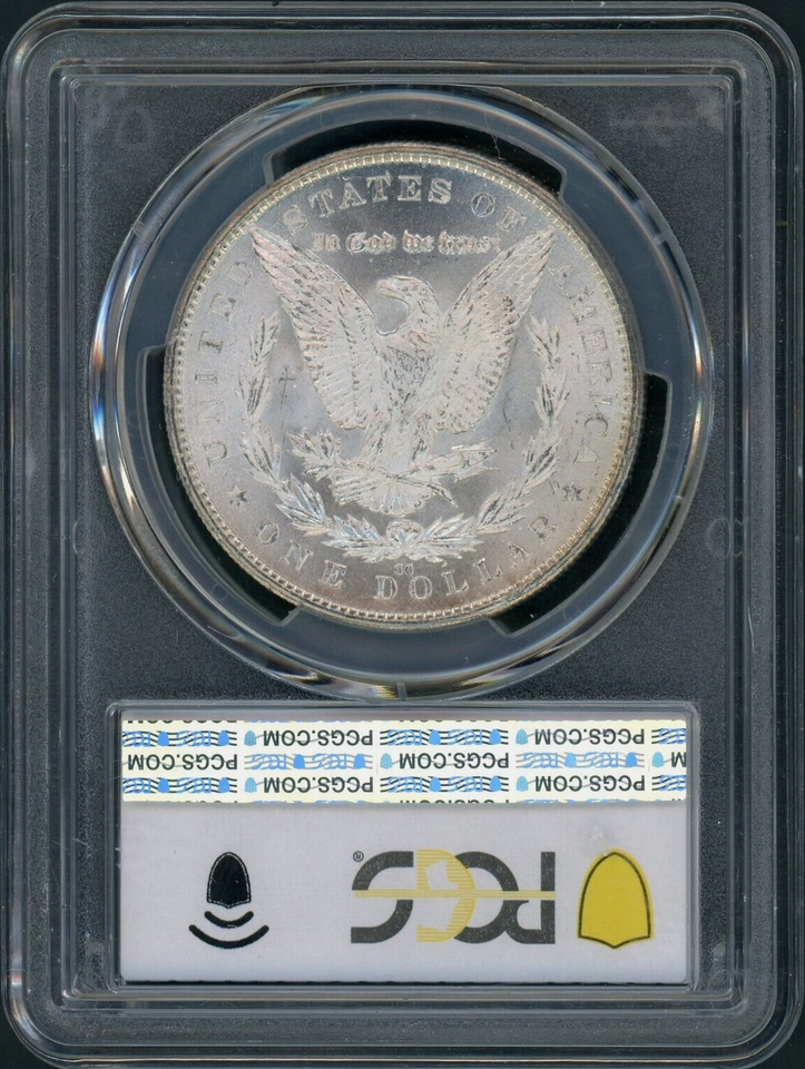 :1880-CC S1$ SILVER MORGAN DOLLAR CHOICE PCGS MS 63 BLAST WHITE HIGHEST ...