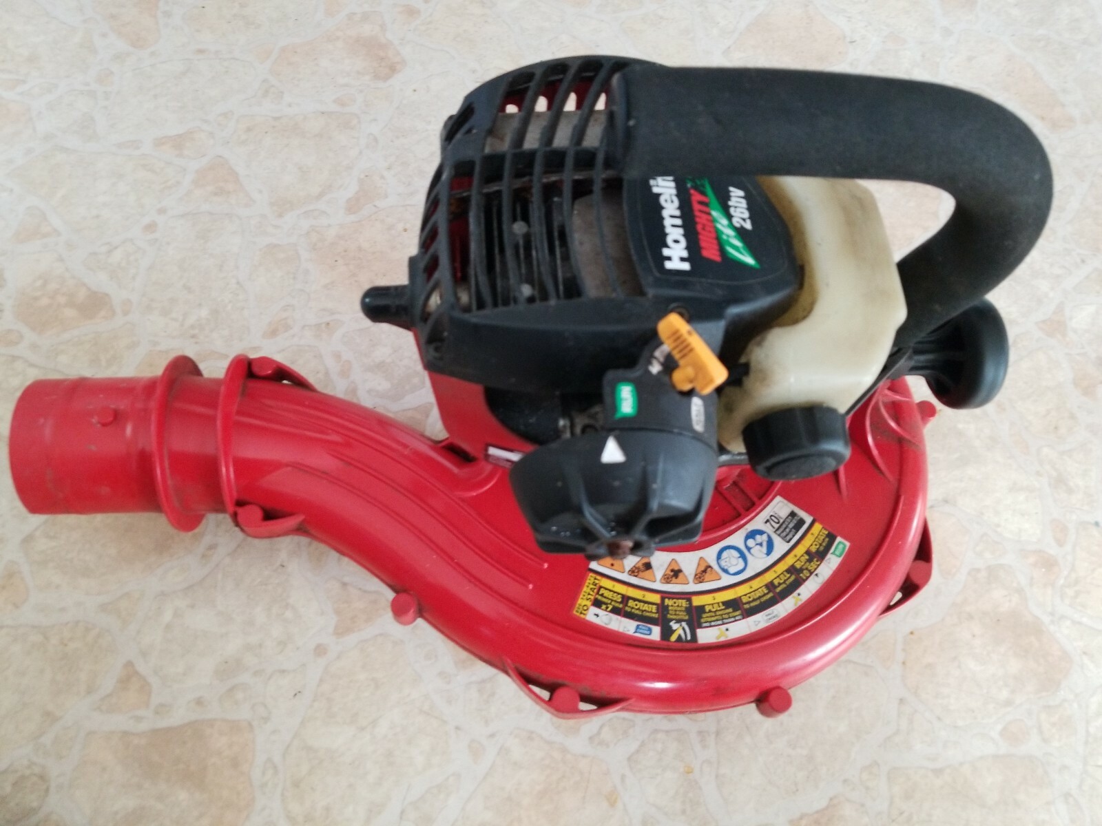 Homelite Mighty Lite 26cc Gas Fuel Tank 26bv Leaf Blower UT 08550 a for ...