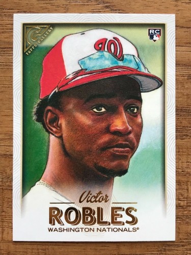 2018 TOPPS GALLERY BASEBALL VICTOR ROBLES ROOKIE CARD No.38 Washington ...