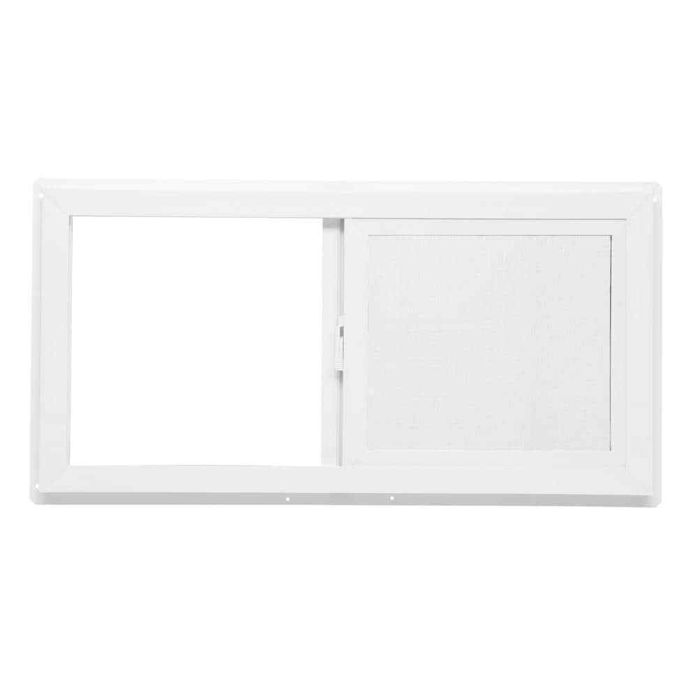 Left Hand Single Sliding Vinyl Window with Dual Pane Insulated Glass 31 ...