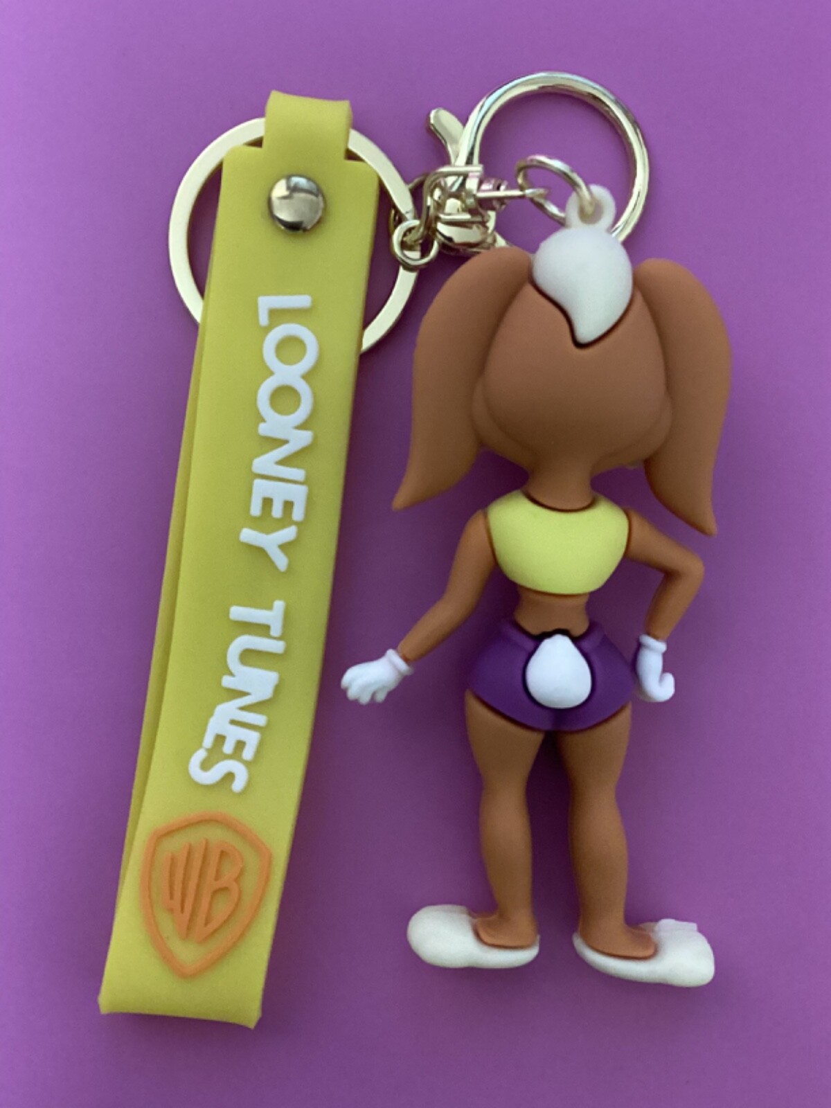 3D Rubber Keychain Looney Tunes Lola Bunny Keychain Key Ring No-1 ...